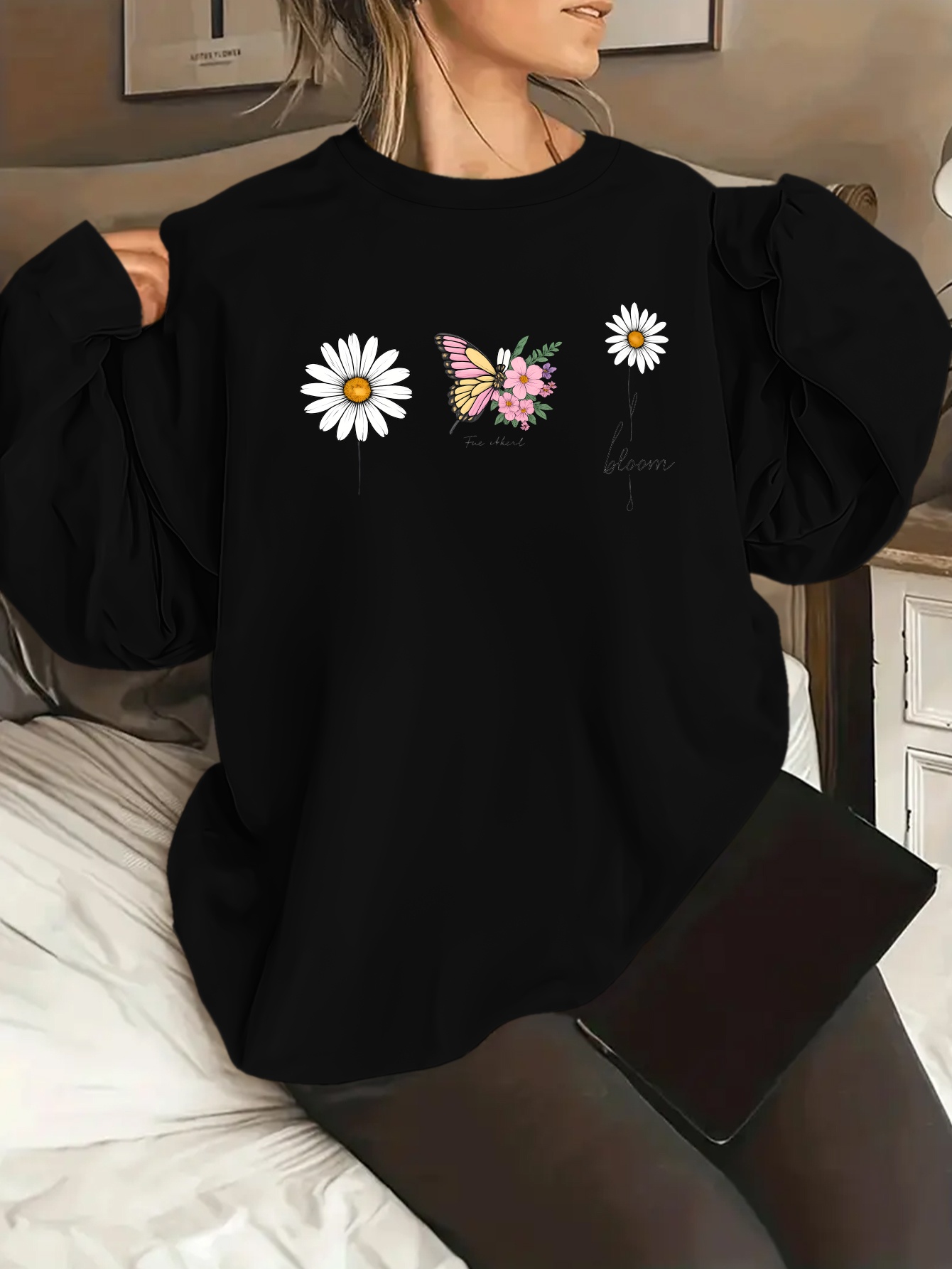 daisy sweater women sold on Temu United States