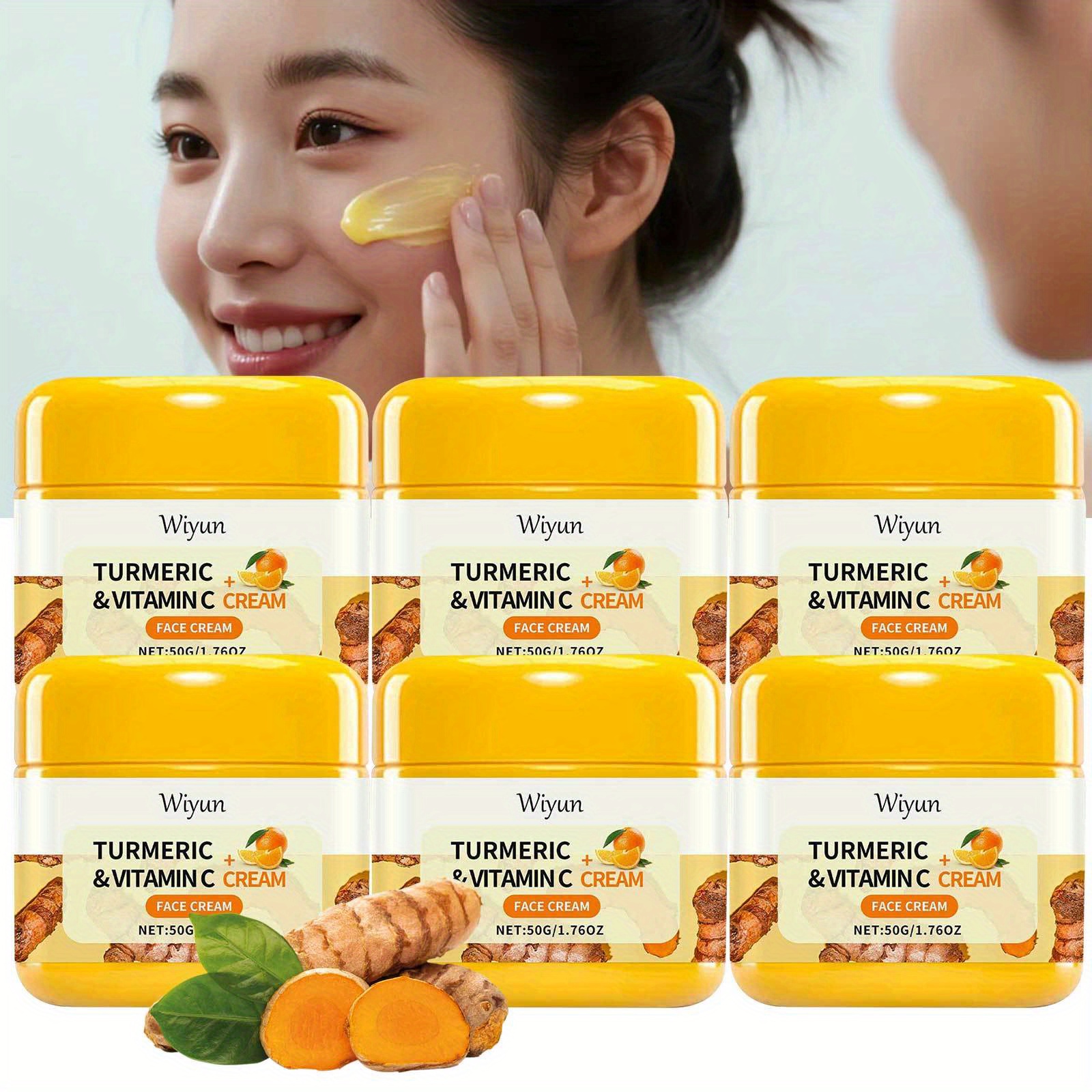 turmeric vitamin c face cream sold on Temu United States