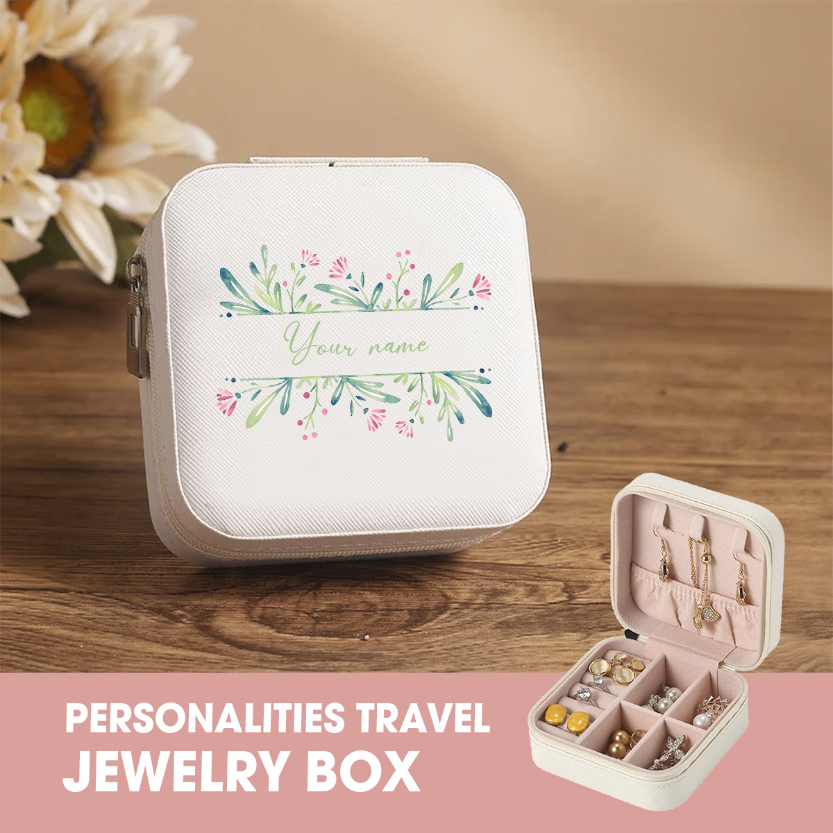 personalized jewelry boxes sold on Temu United States