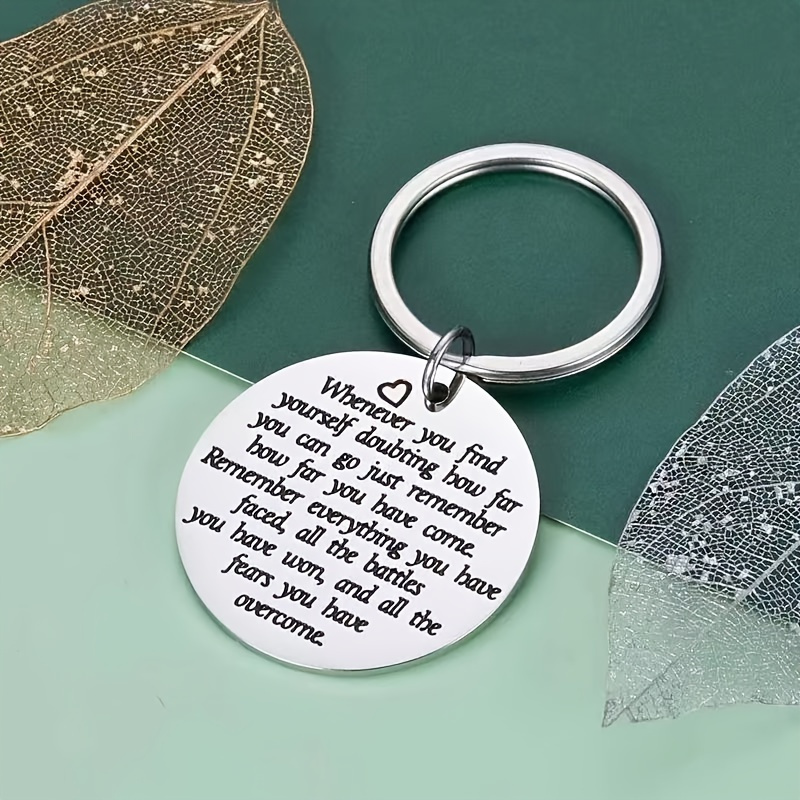 Inspirational Sobriety Keychains Stainless Steel - Temu