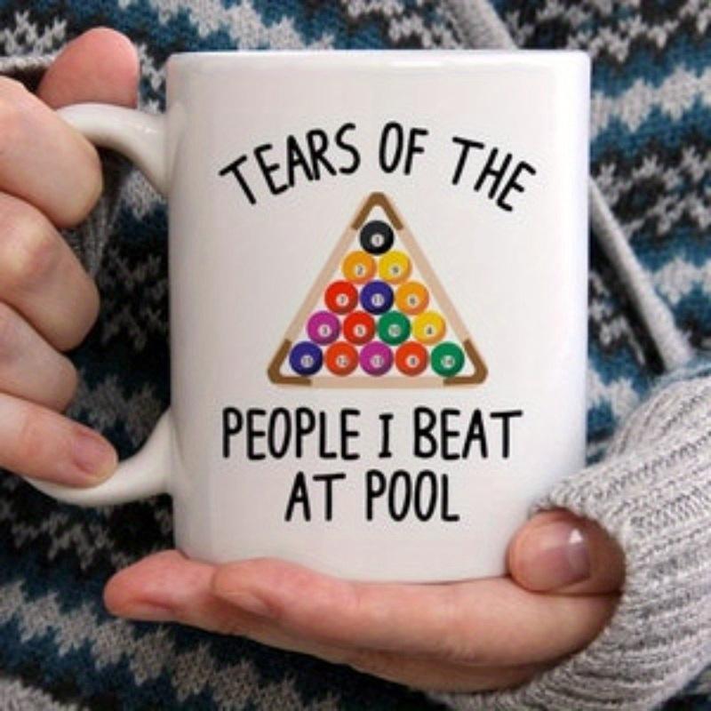 Ceramic Pool Player Victory Mug Terracotta Billiards - Temu