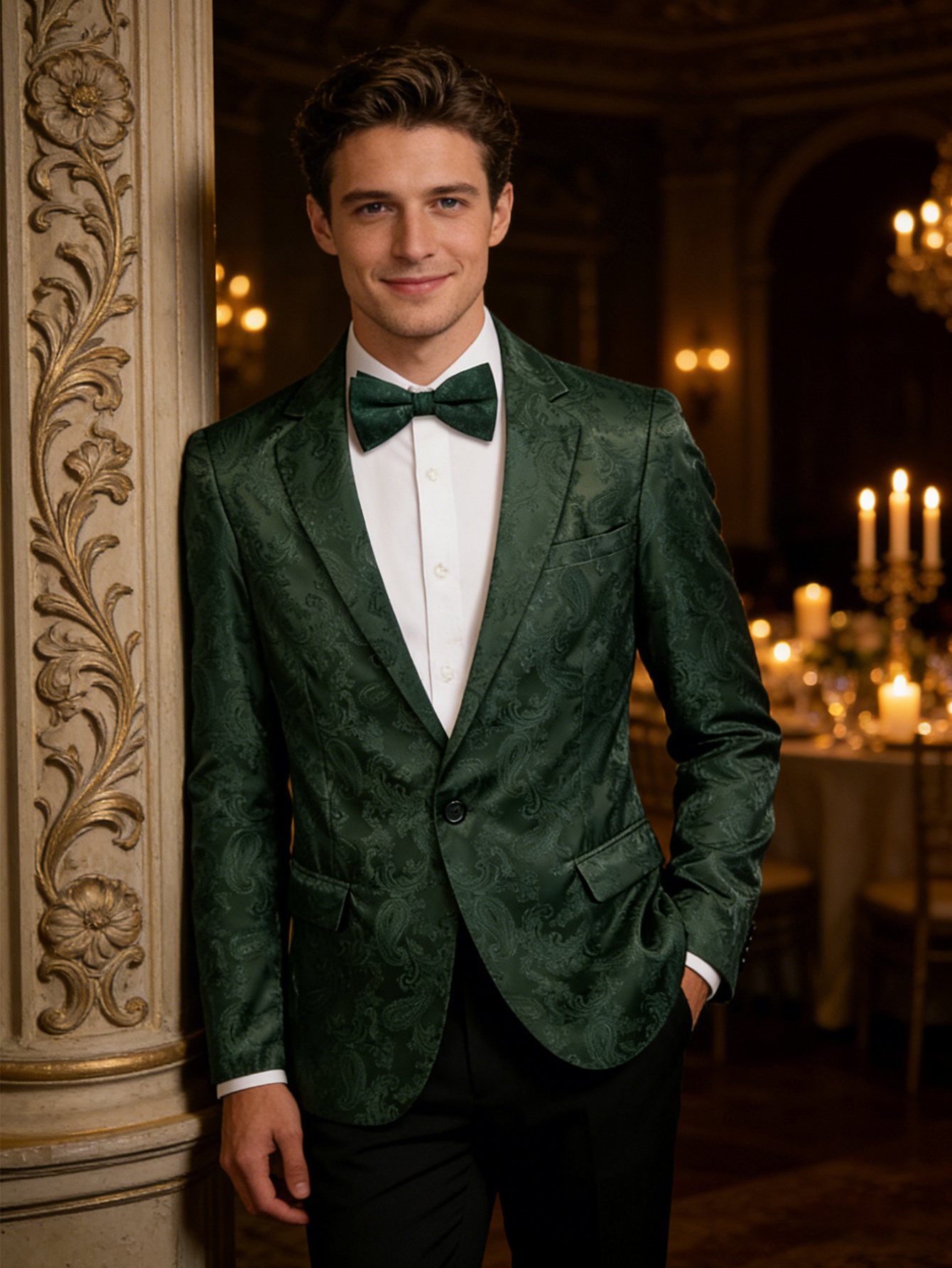 green suit men sold on Temu Australia