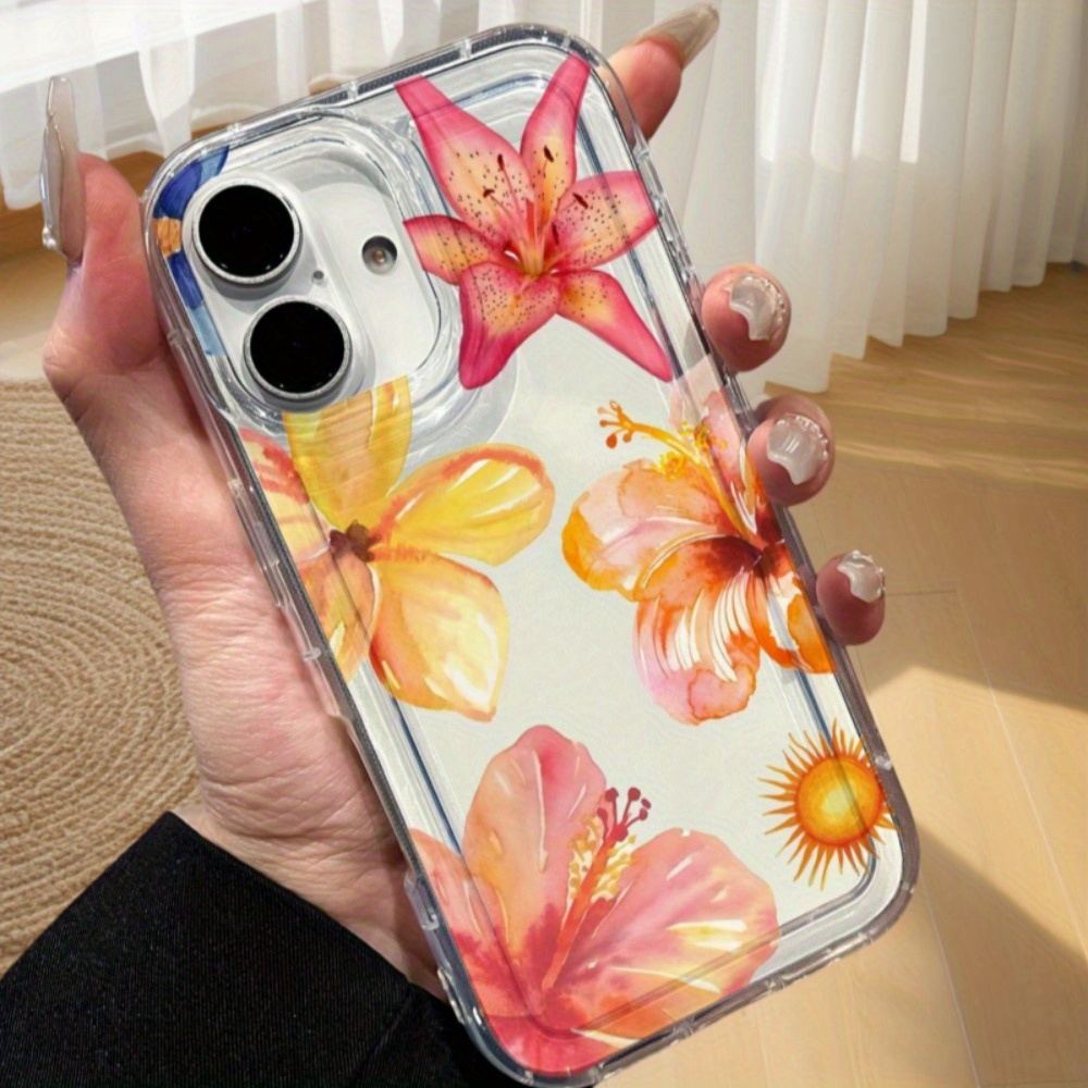 hibiscus phone case sold on Temu United States