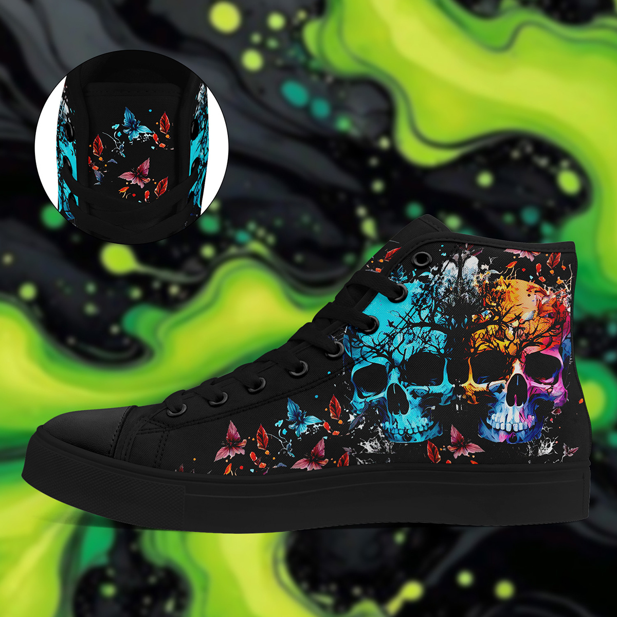 graphic shoes sold on Temu United States