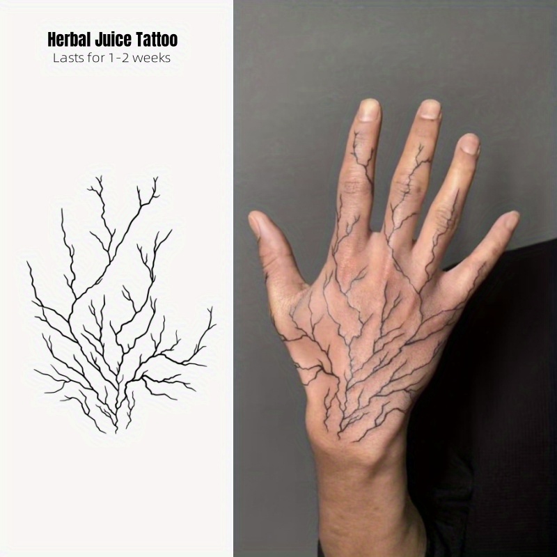 Cyber sigilism hand tattoo - Bronctattooaus.com