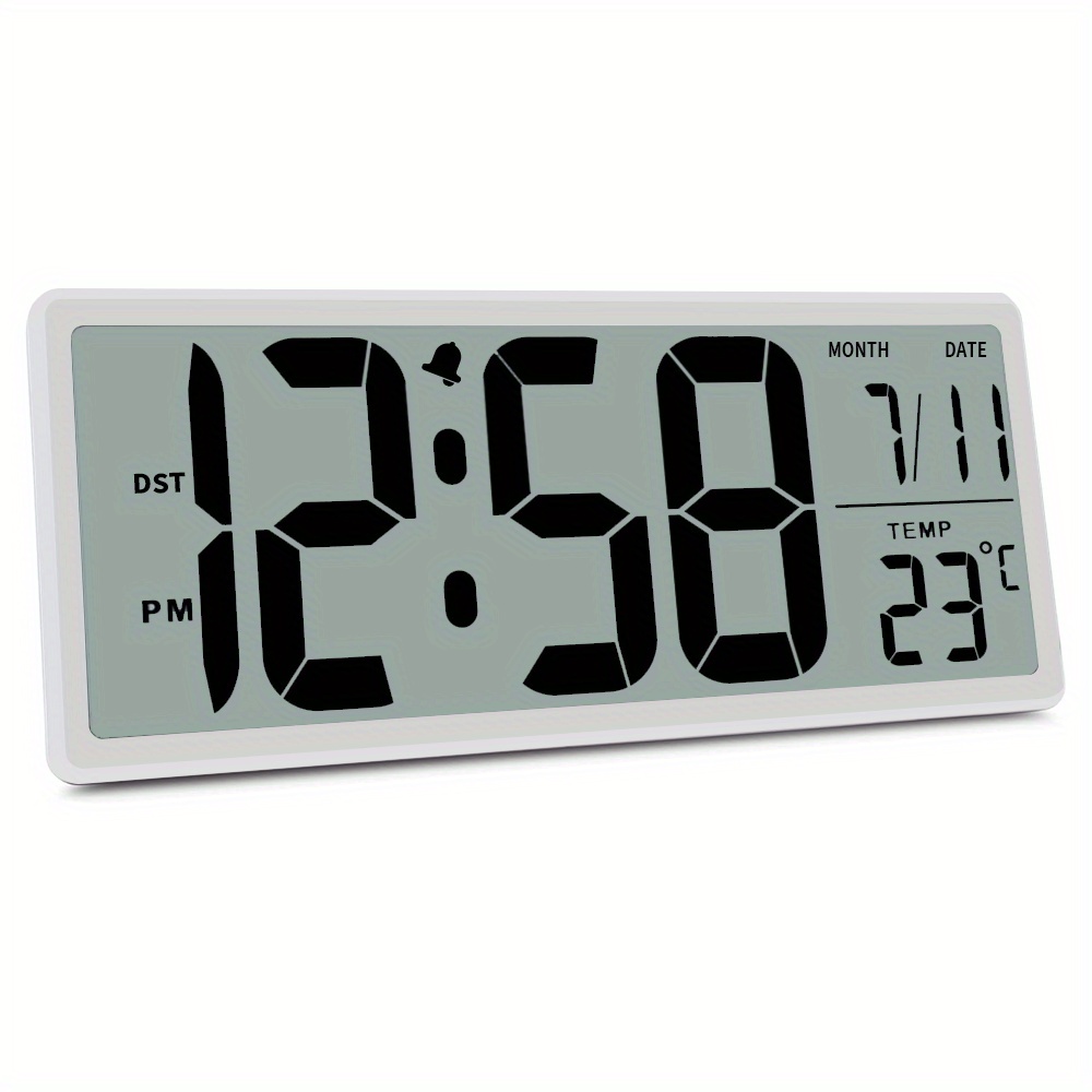 large digital wall clock battery operated sold on Temu United States