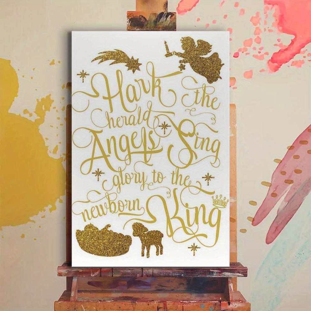 1 Unique Wrapped Wooden Frame Thickness Hark Angels - Temu