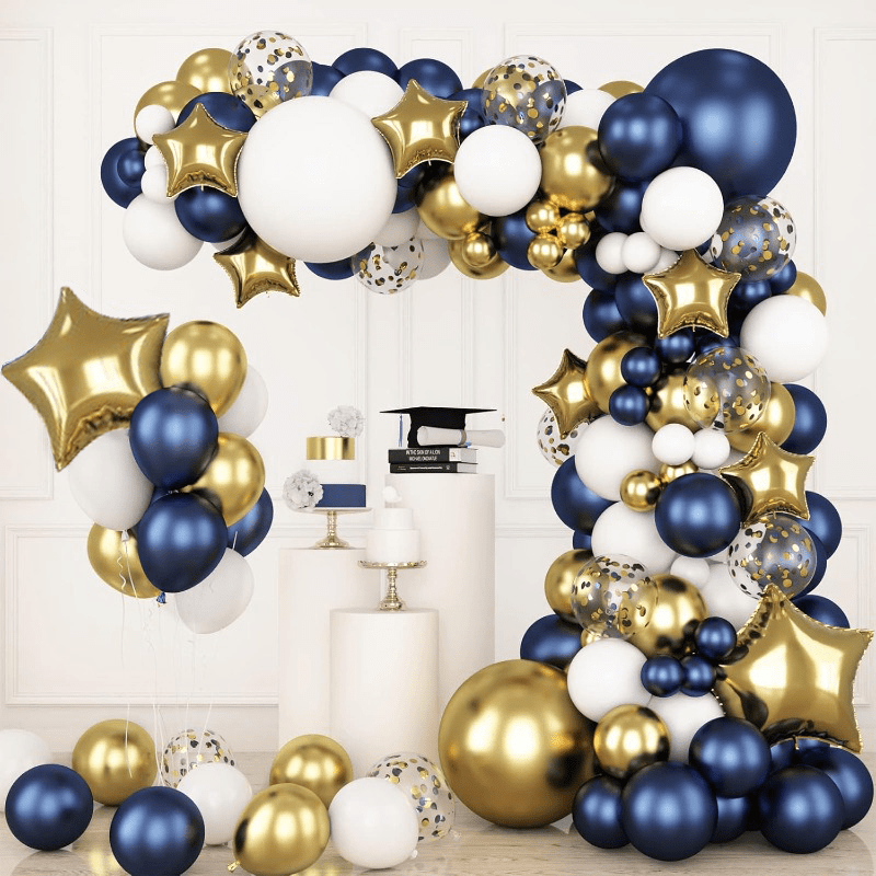 blue graduation decorations sold on Temu United States