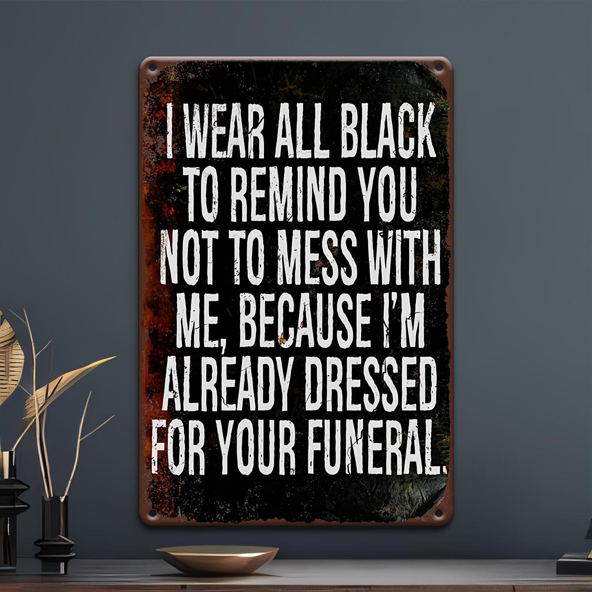 Vintage inspired Metal Sign Attitude Quotes Versatile Wall - Temu