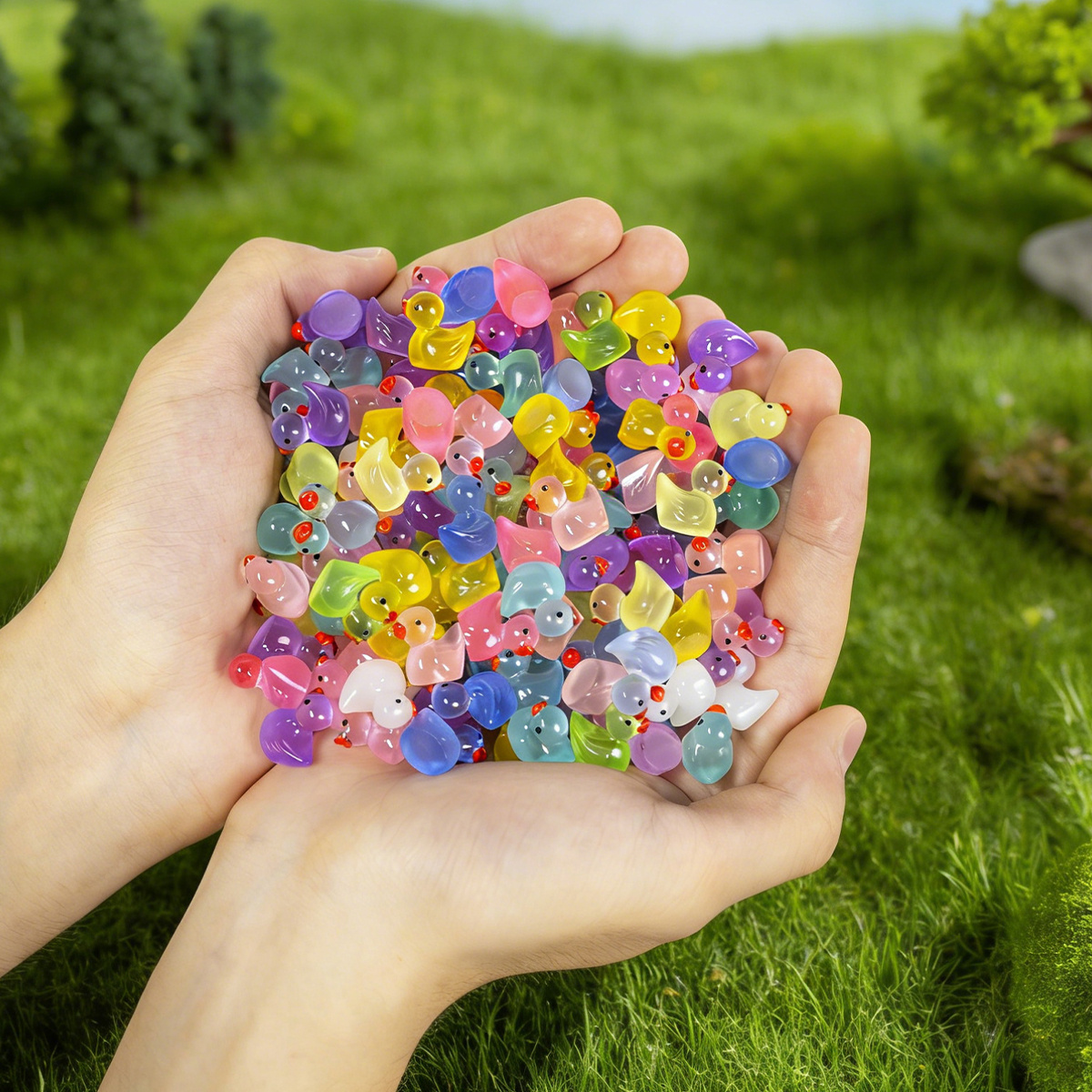 tiny resin ducks sold on Temu Australia