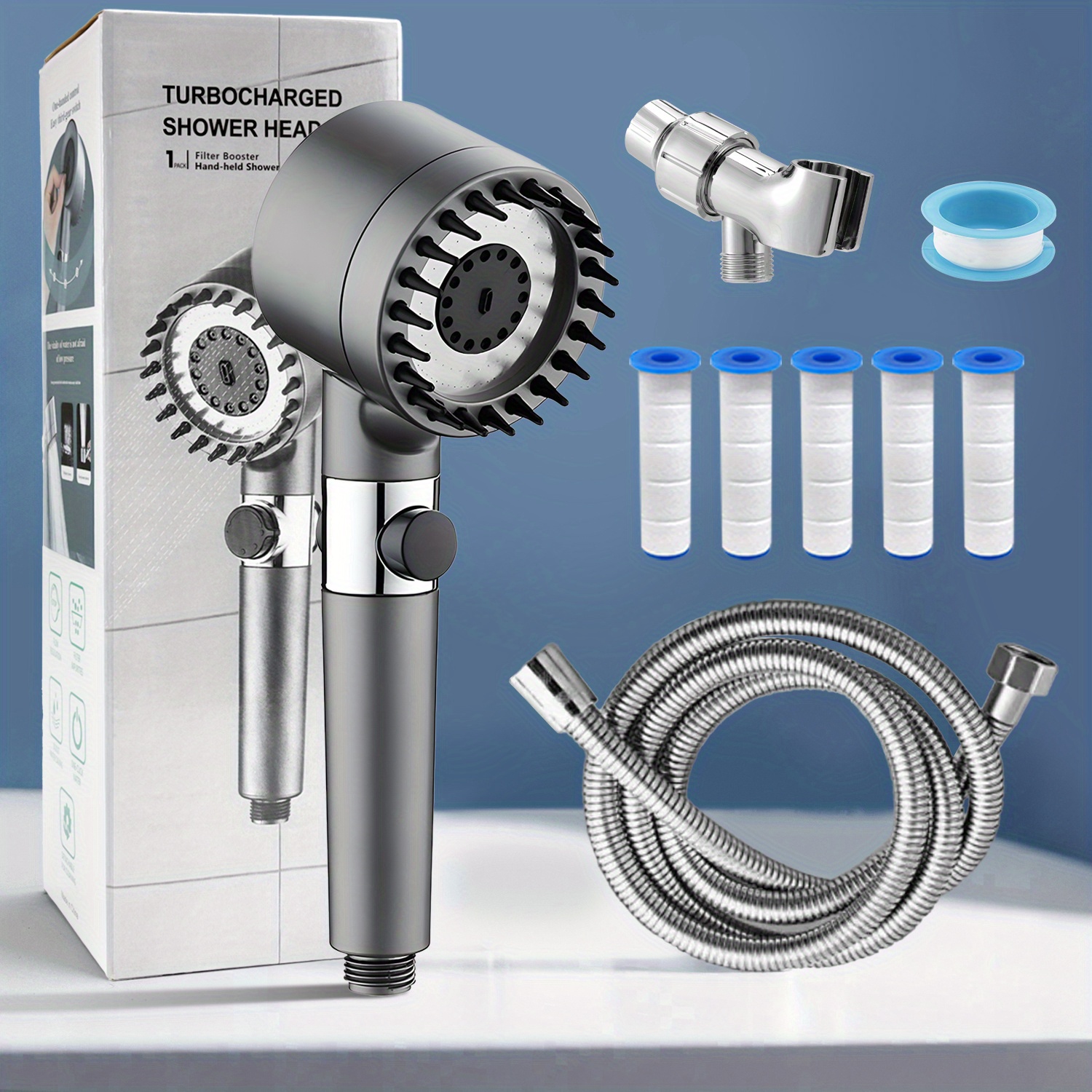 turbo shower heads sold on Temu United States