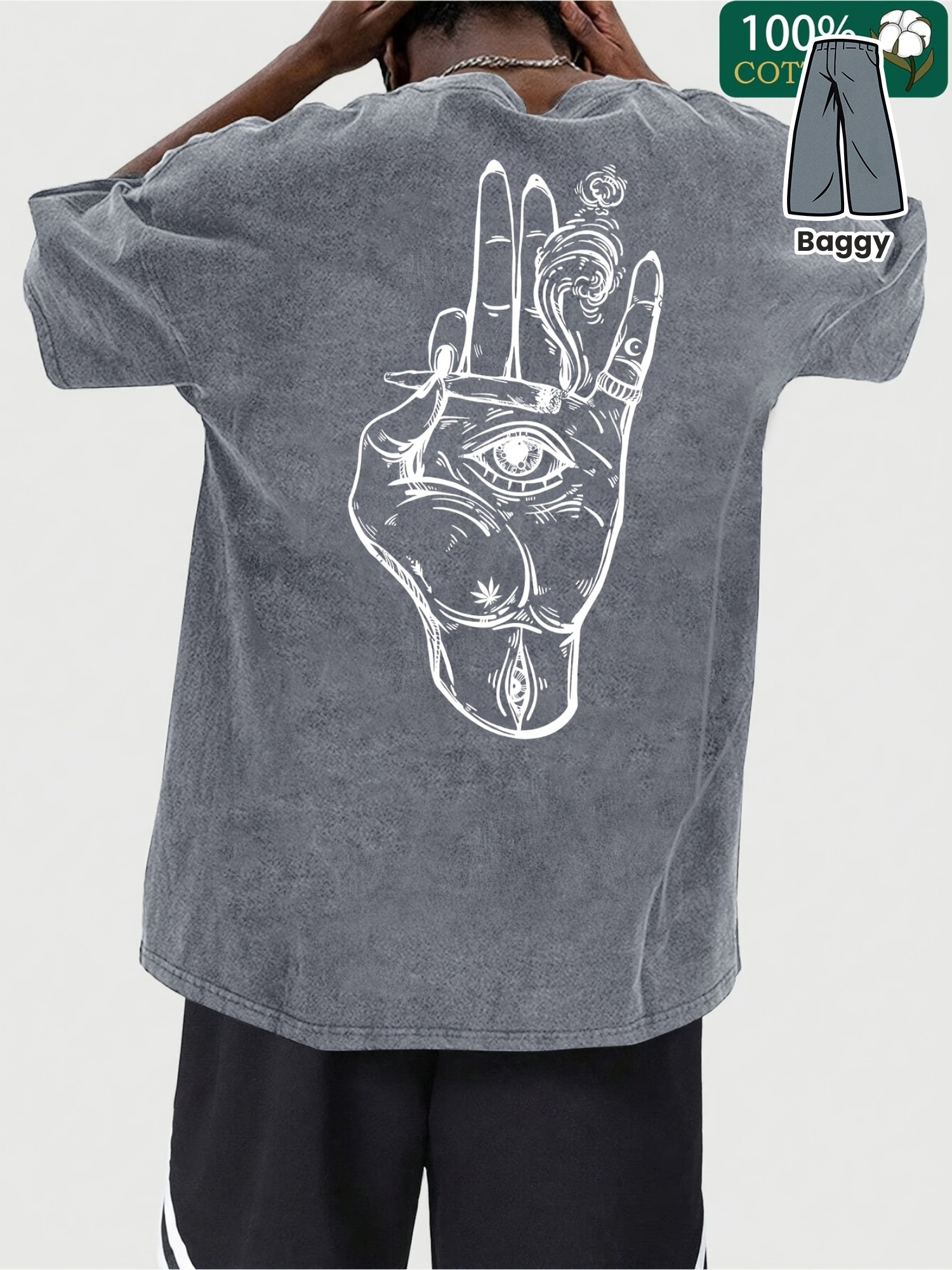 acid wash t shirt sold on Temu United States