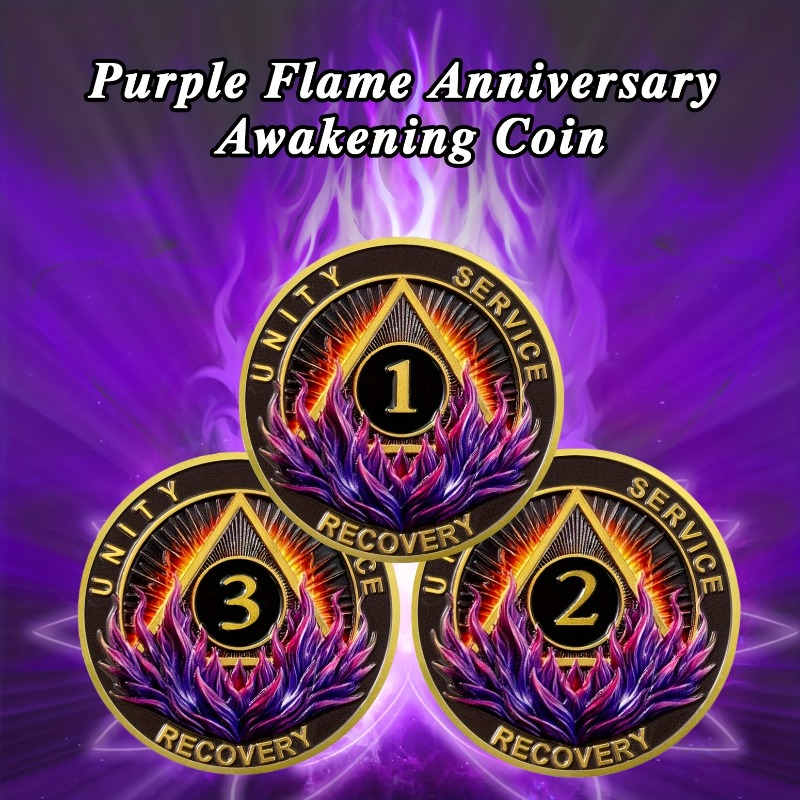 sobriety coin sold on Temu United States
