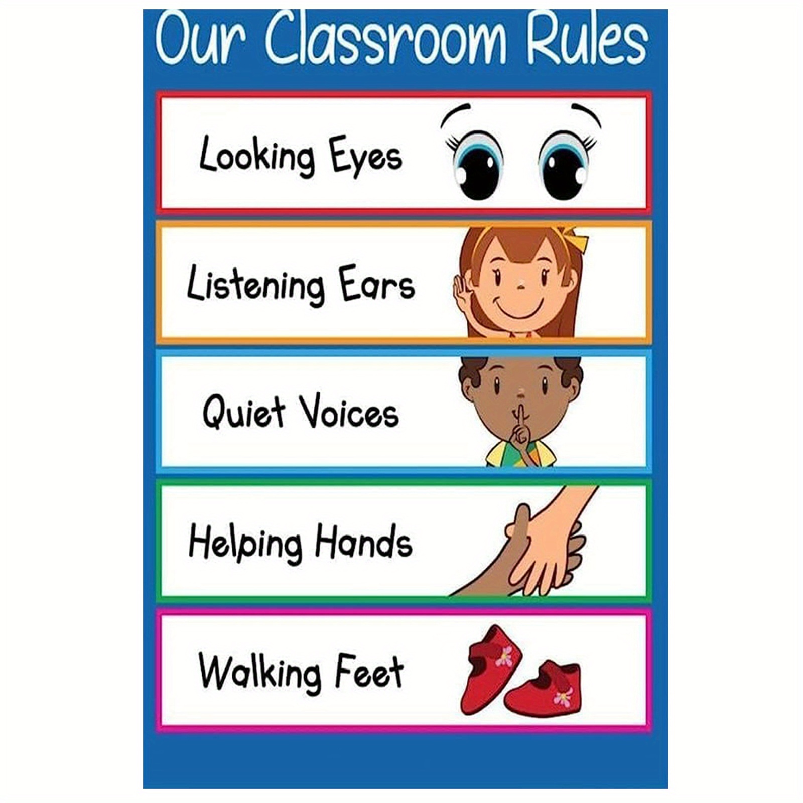 classroom rules chart sold on Temu United States