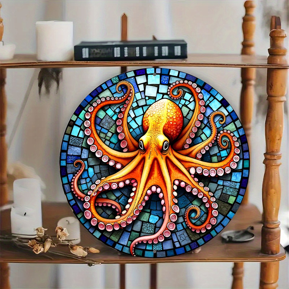 Octopus Stained Glass Pattern