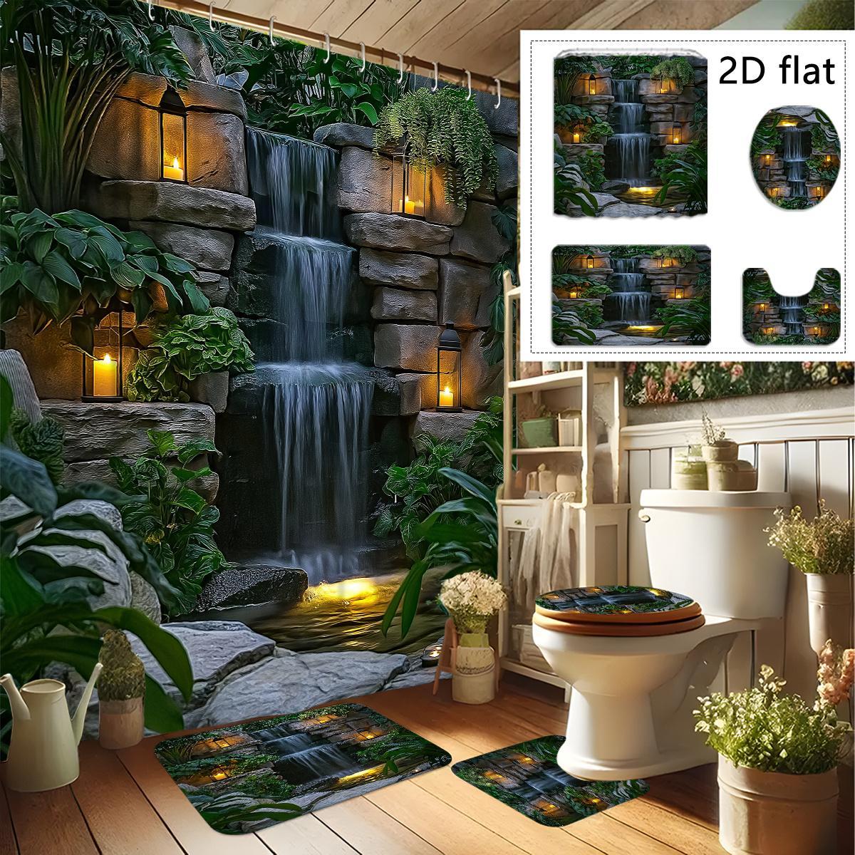 shower curtain set sold on Temu United States