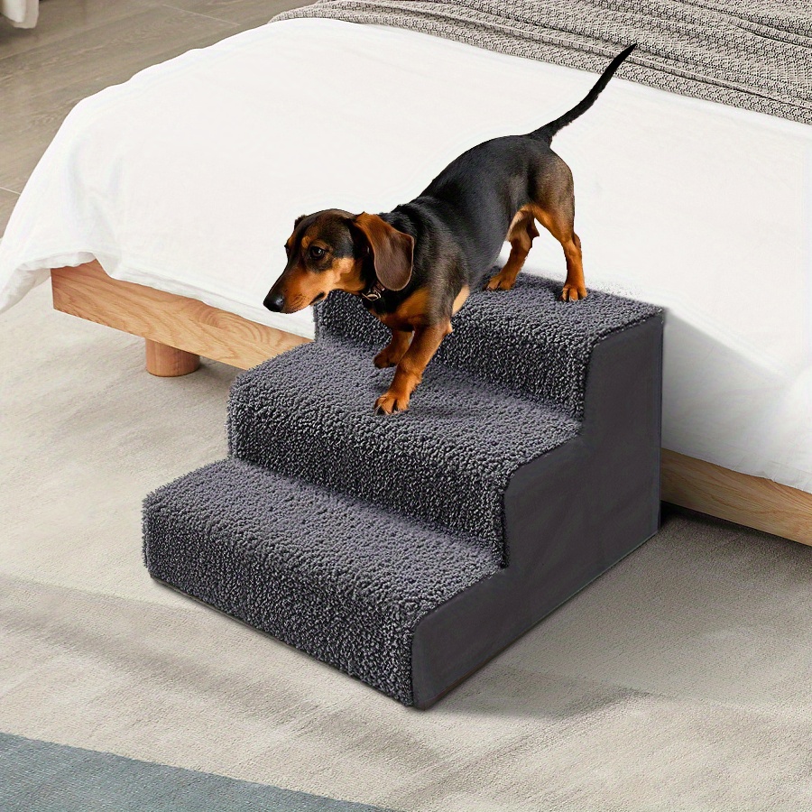 Dog Stairs For Small Dogs Dog Steps For Bed, 21 Inch Foldable Pet ...
