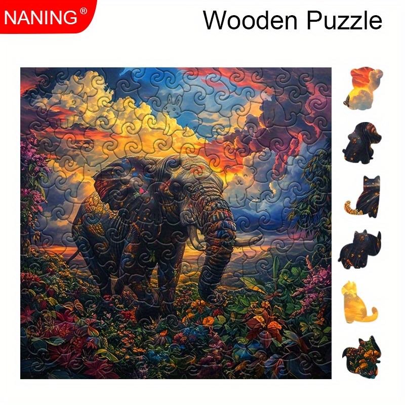 wood puzzles sold on Temu United States