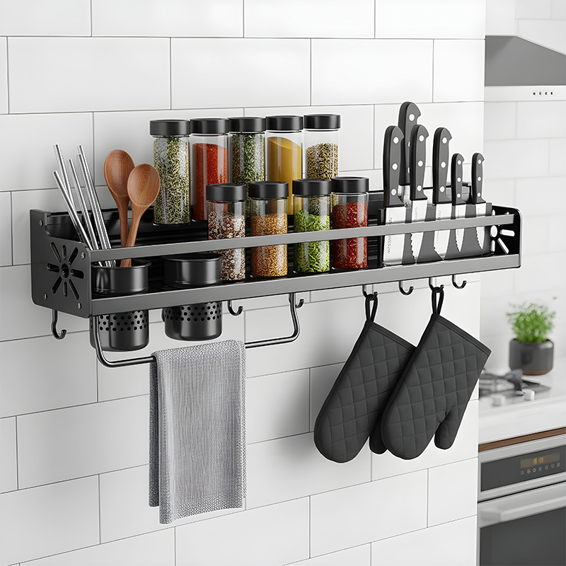 wall mounted kitchen rack sold on Temu United States