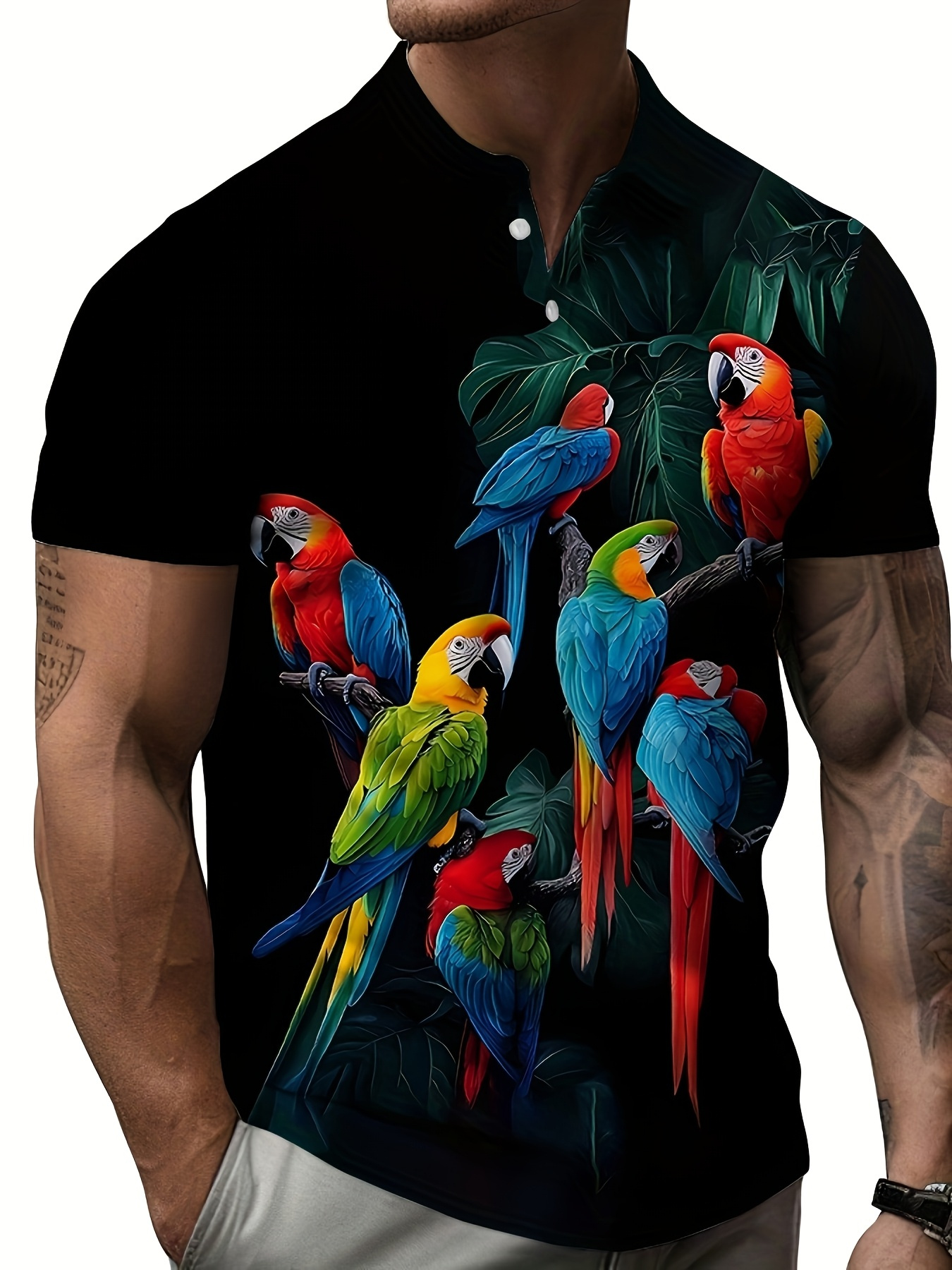 bird shirt men sold on Temu United States