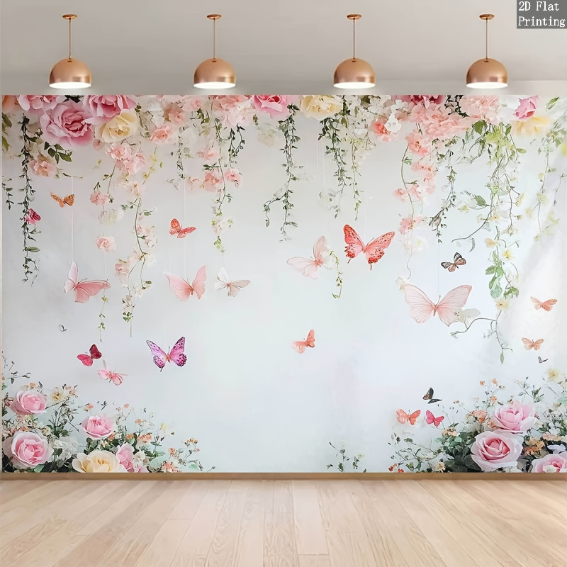 flower backdrop sold on Temu United States