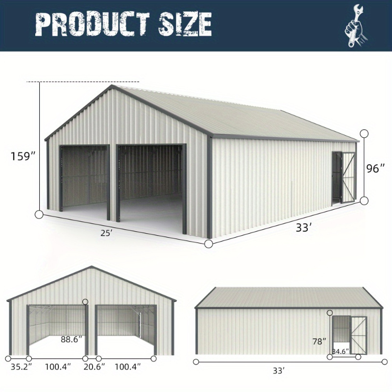 storage sheds sold on Temu United States