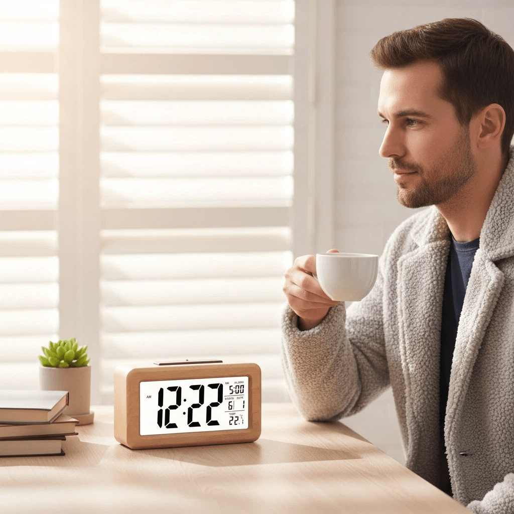 digital calendar day clock sold on Temu United States
