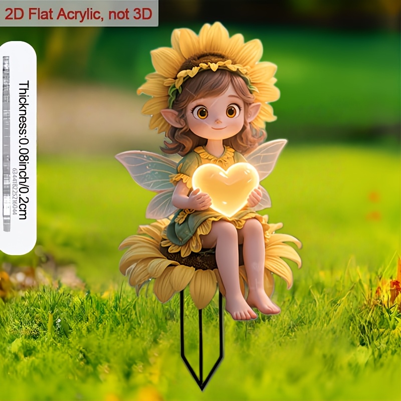 outdoor sunflower decor sold on Temu United States