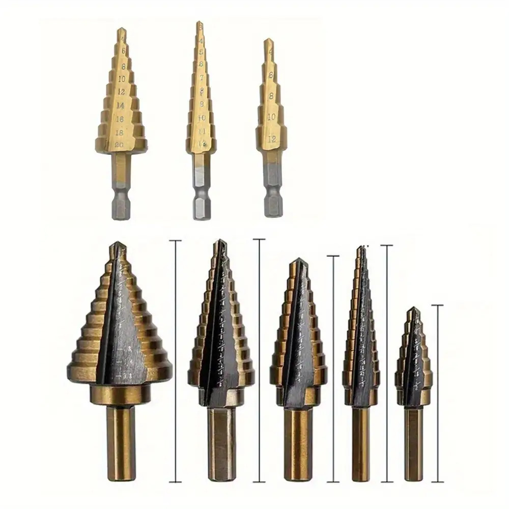 titanium coated hss drill bits sold on Temu United States