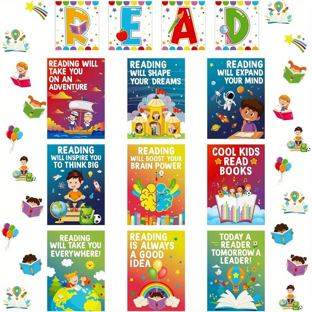 reading classroom posters sold on Temu United States