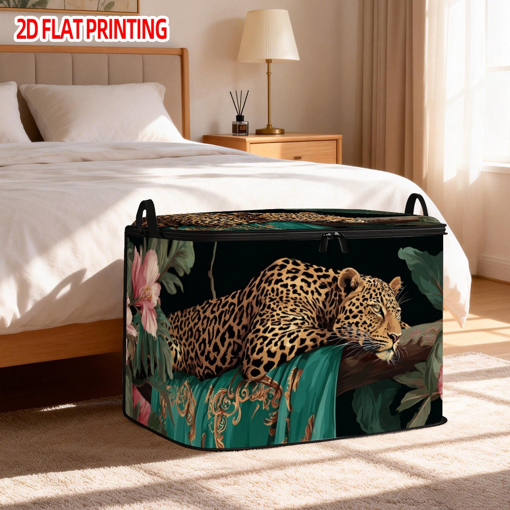 leopard laundry basket sold on Temu United States