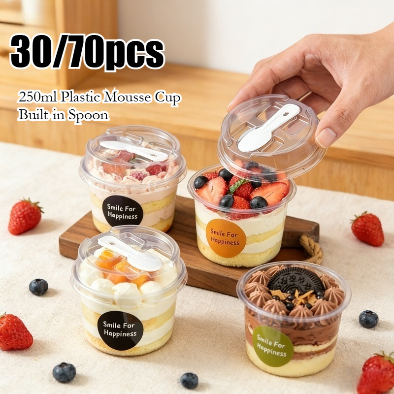 small plastic dessert cups sold on Temu United States