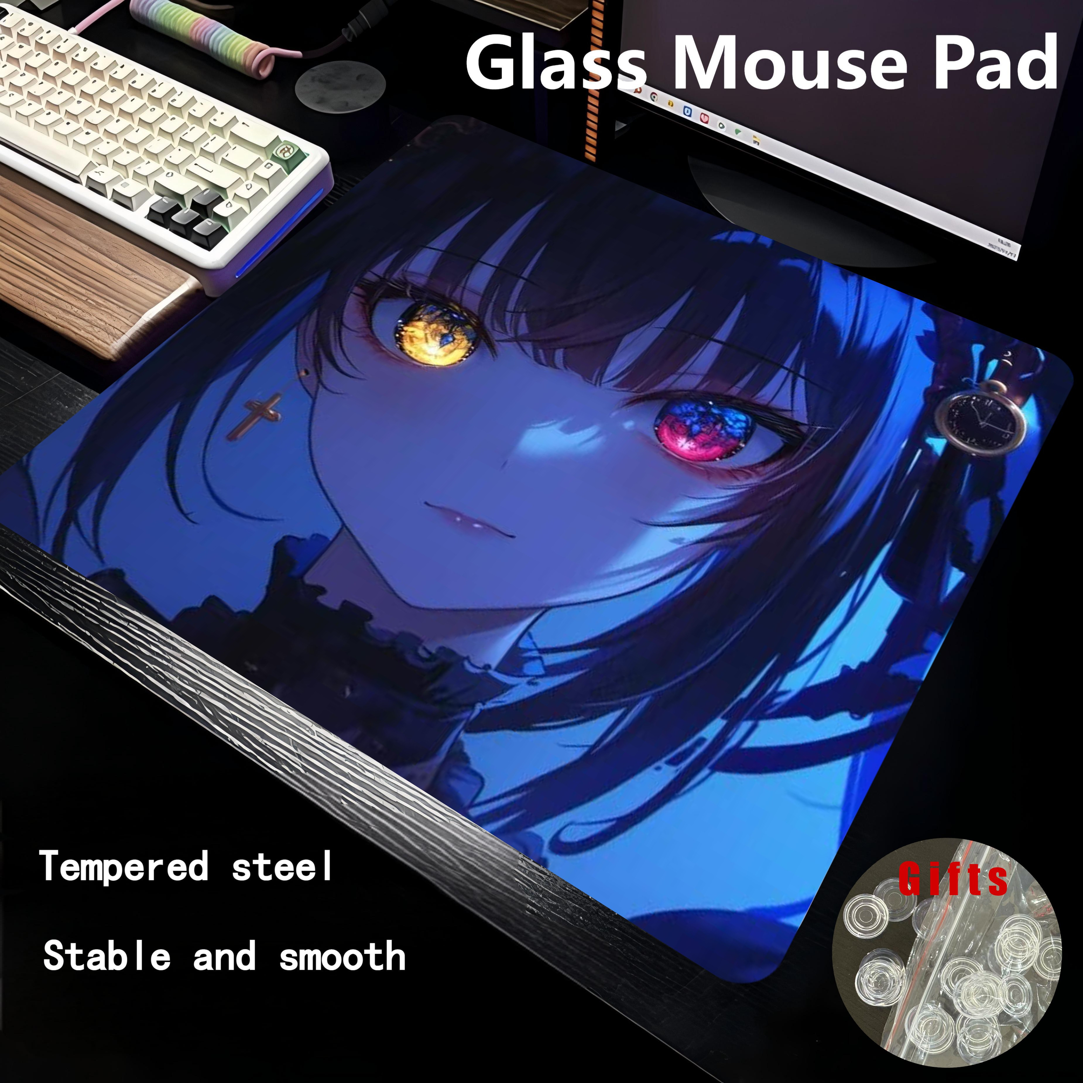 glass mousepad sold on Temu United States