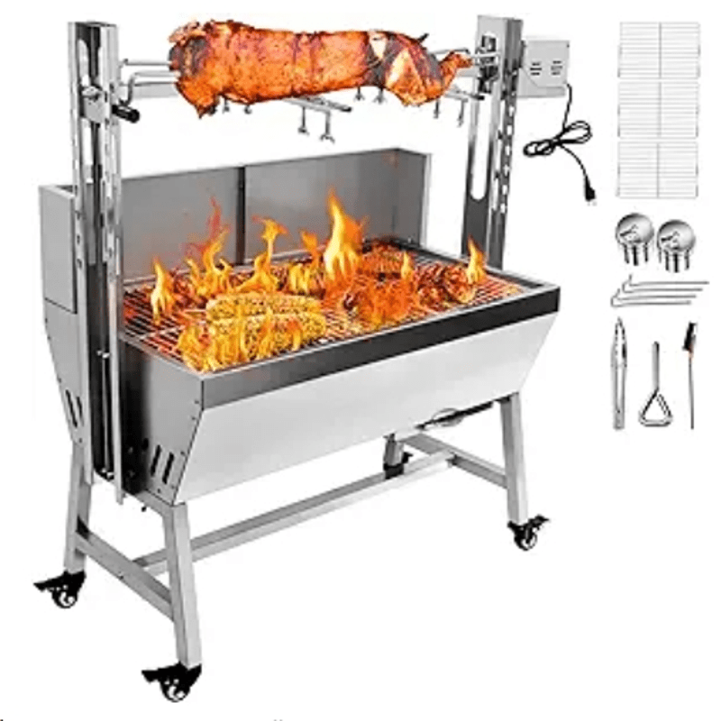 Whizmax Automatic Rotisserie Grill Wind Screen 200lbs - Temu