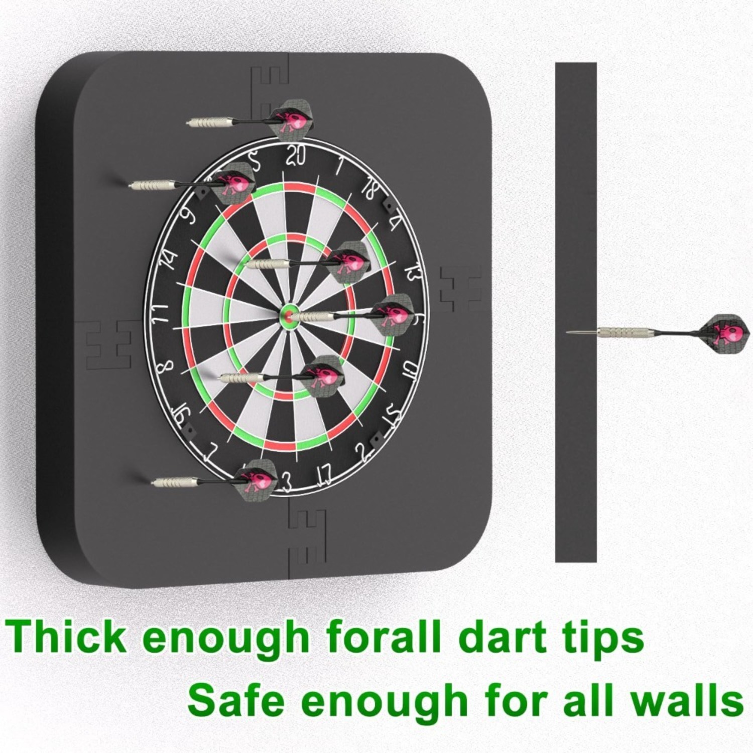 dartboard wall protection sold on Temu United States