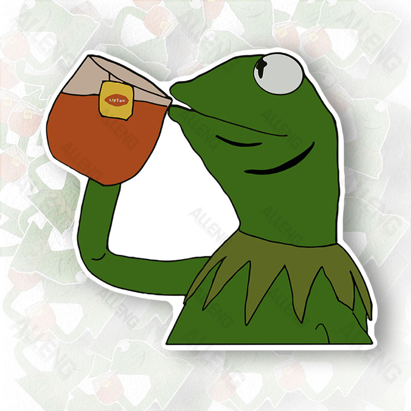 Kermit Drinkt Thee Meme Eierwärmer 'Schildkröte' Aus Filz, Grün, H