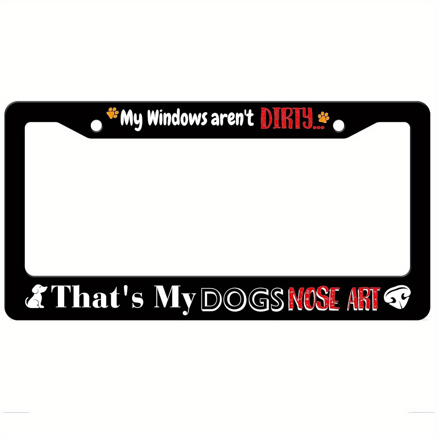 license plate frames sold on Temu Canada