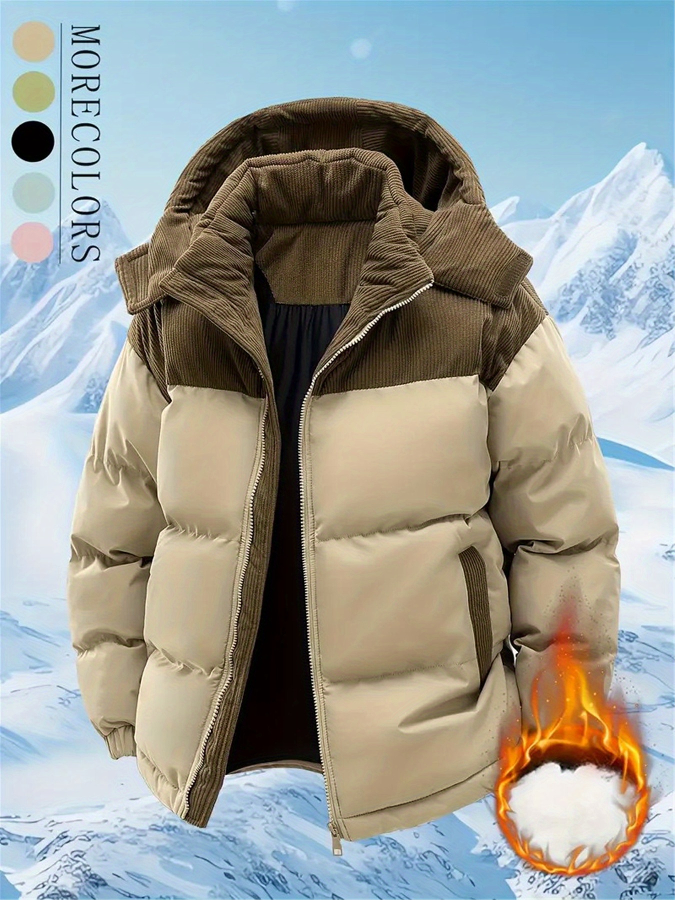 winter coats sold on Temu United States