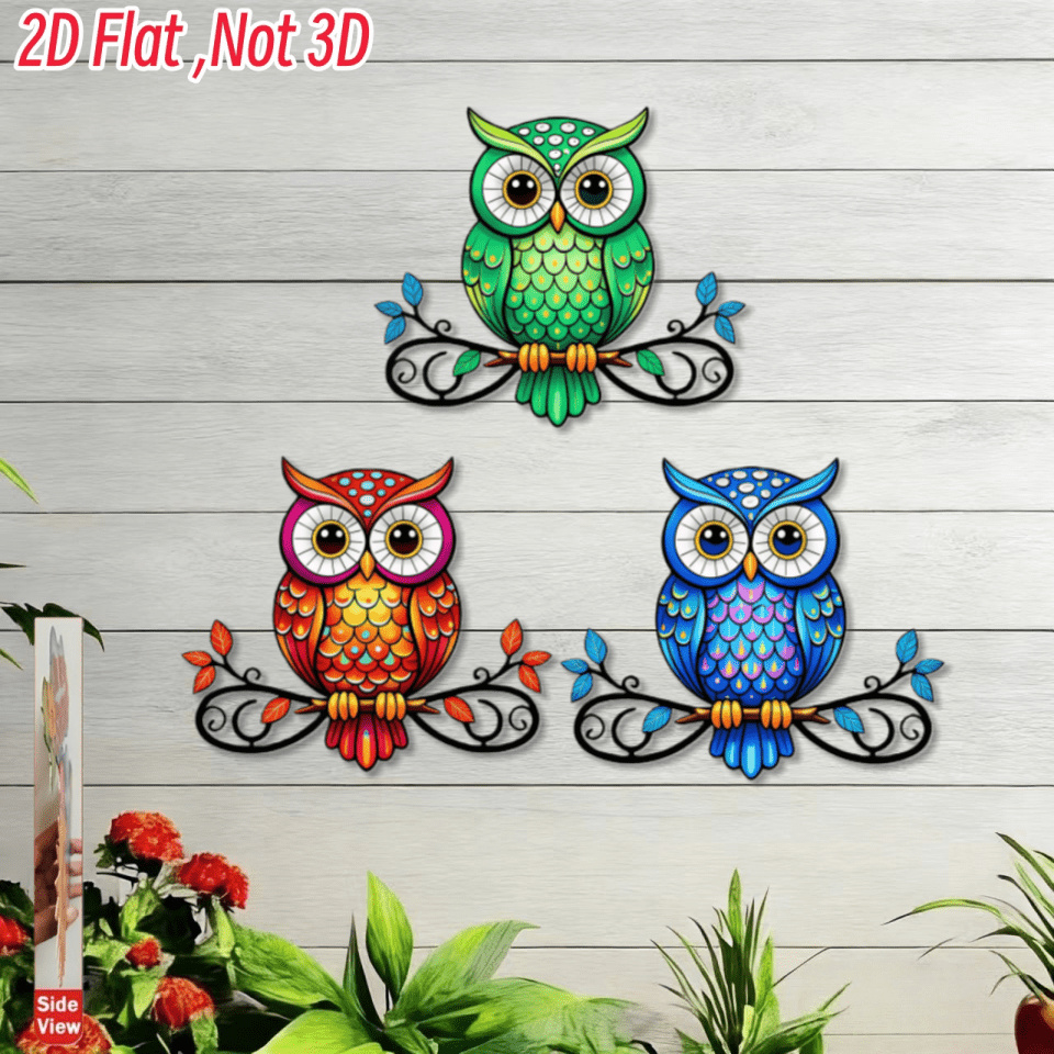 owl garden decor sold on Temu United States
