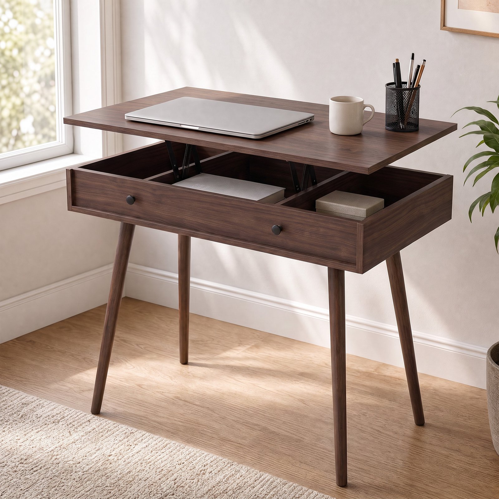 small wooden desk sold on Temu United States