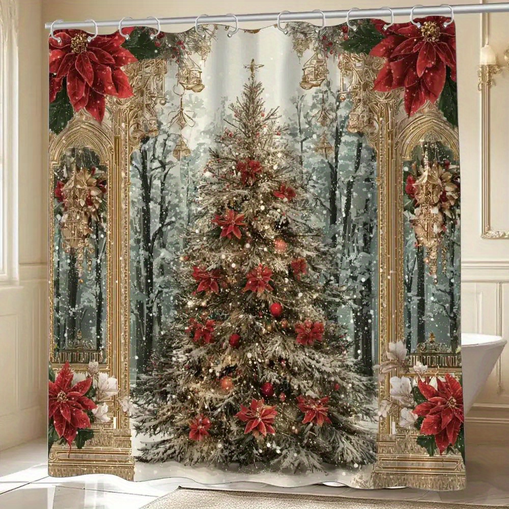 bathroom shower curtains sold on Temu United States