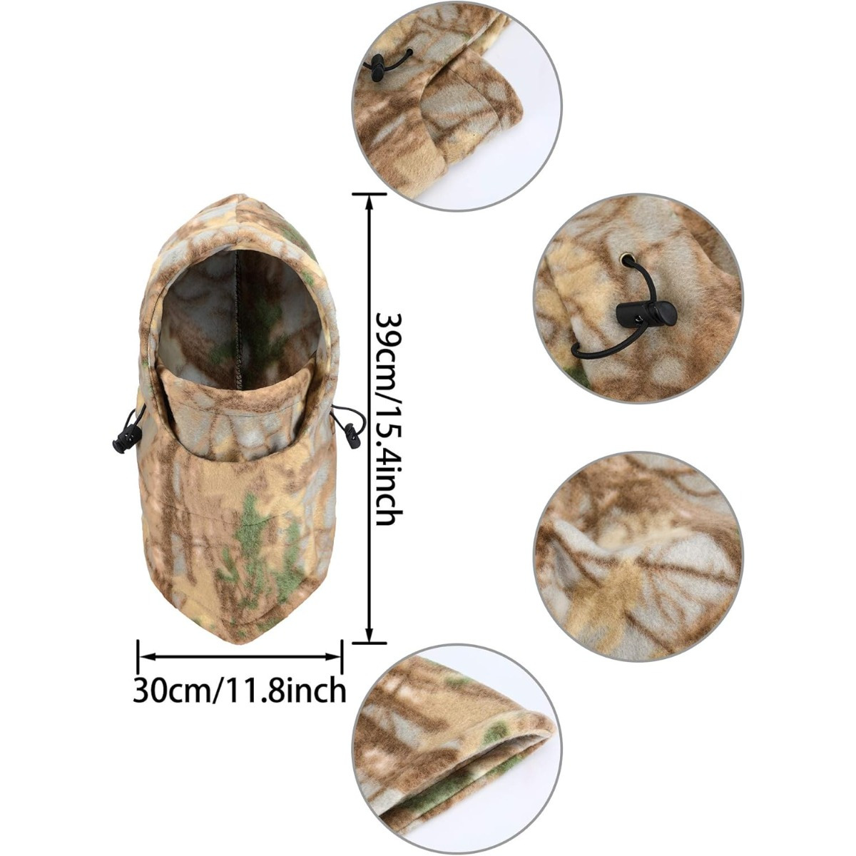 3 pack camo balaclava face masks winter hunting full face cover for ...