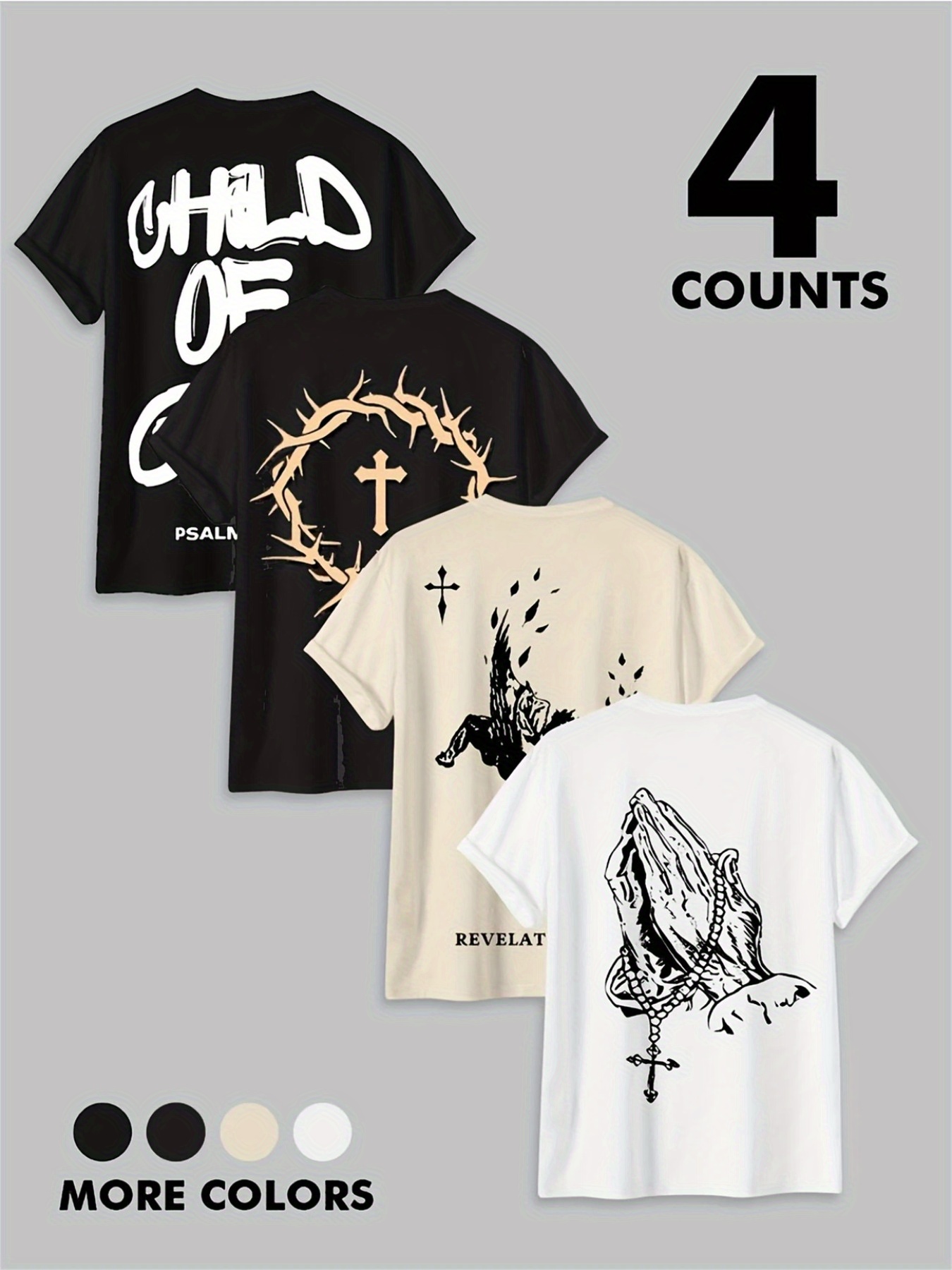 faith shirts sold on Temu United States