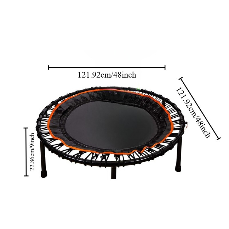 Easy fold Silent Mini Trampoline Extra Large Bounce Area - Temu