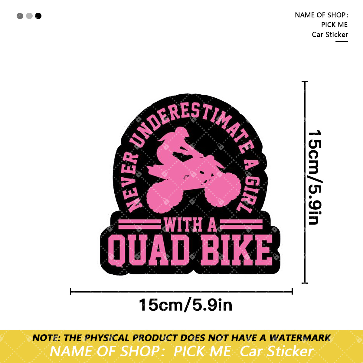 four wheeler decals sold on Temu United States