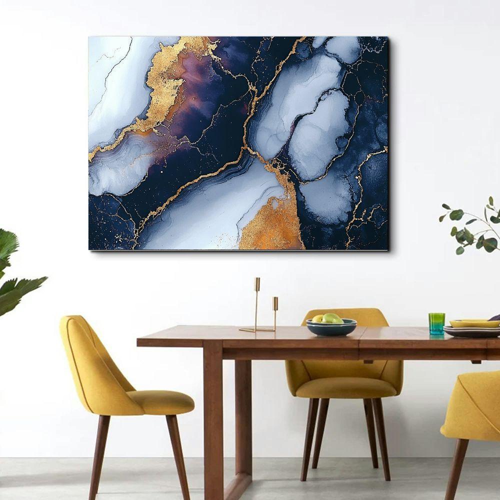 Jkdudu Marble Pattern Canvas Wall Decor Ready Hang Large - Temu