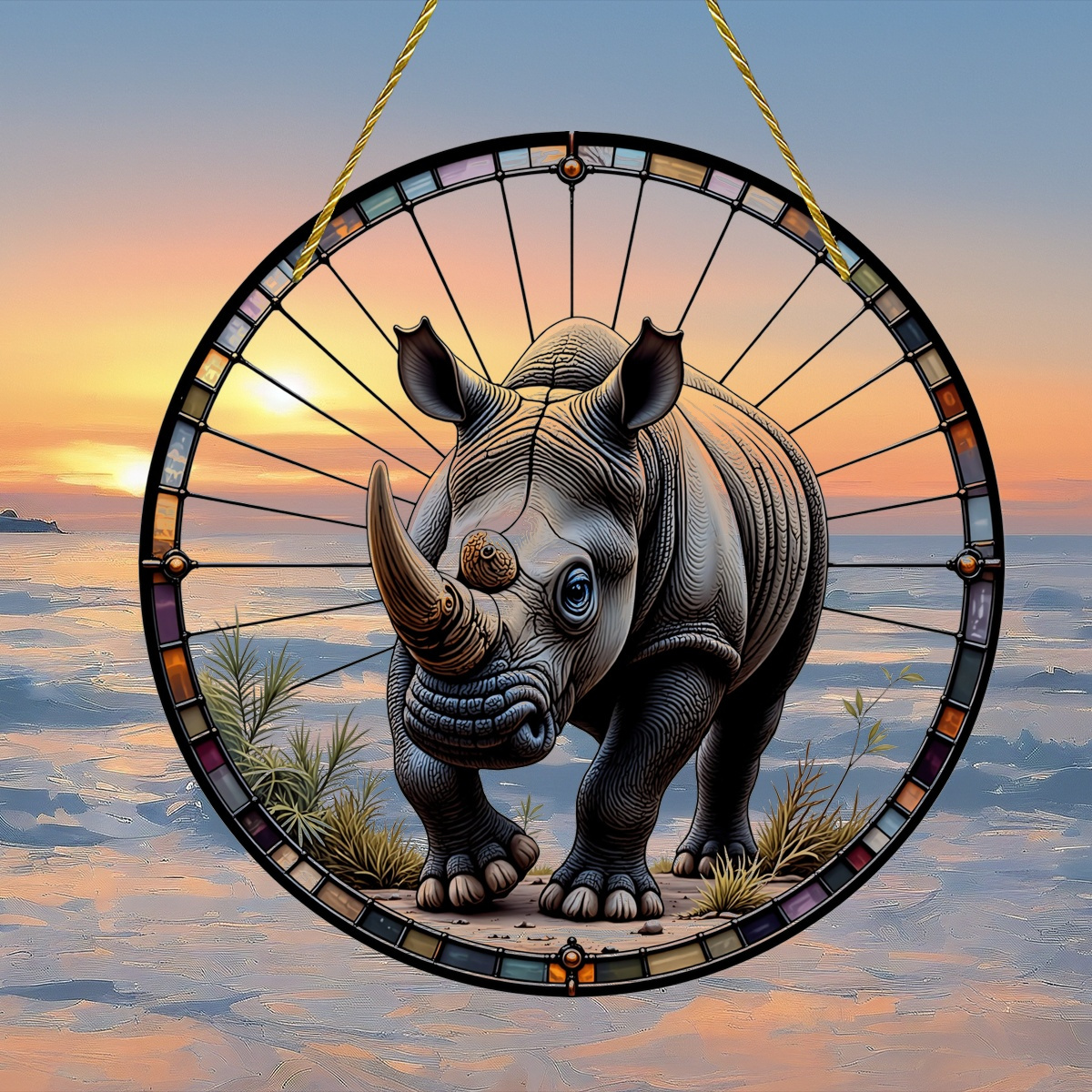 stained glass window film spotlight sold on Temu United States