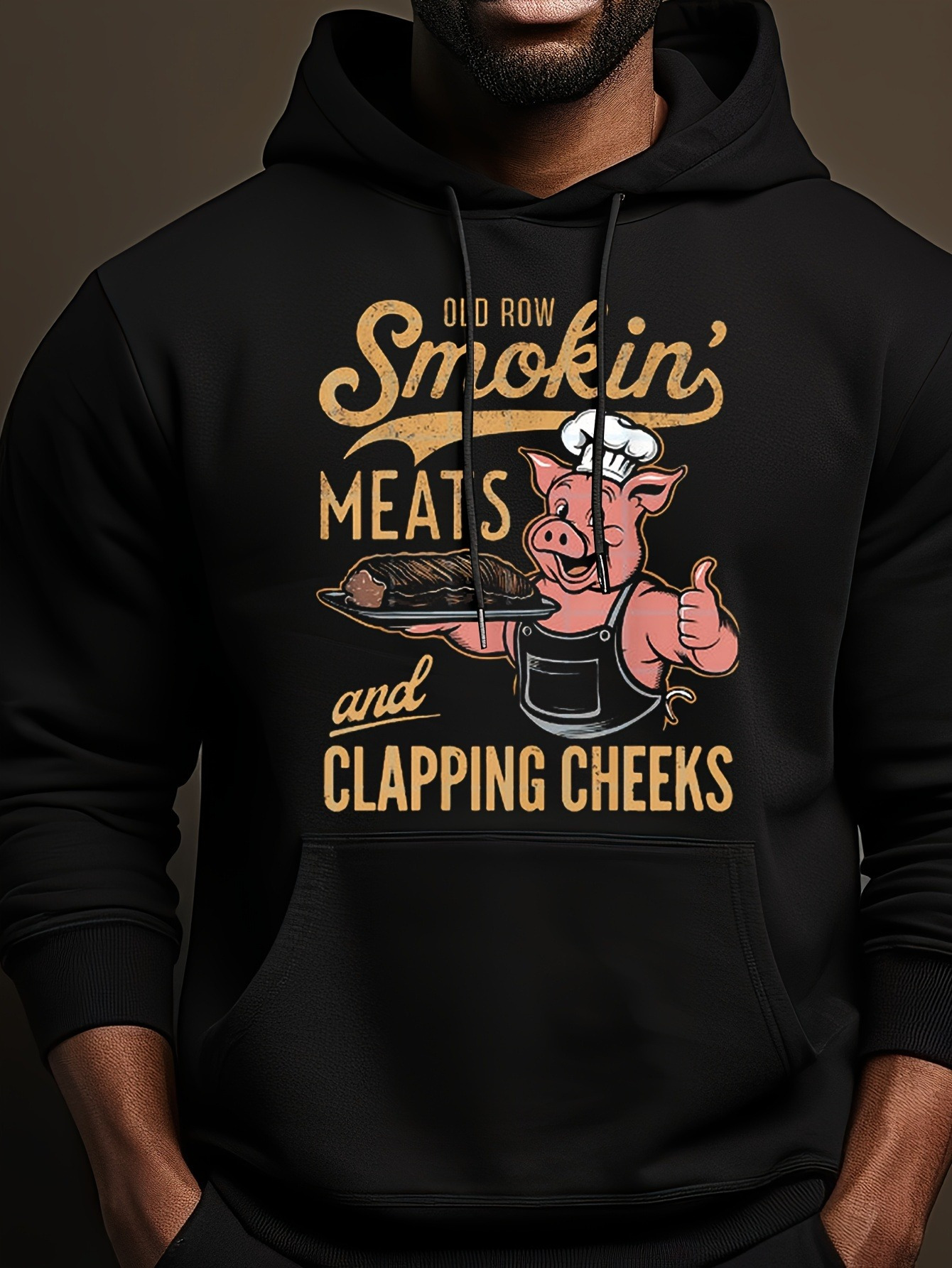 Funny Bbq Meat Groovy Smoking Meats Clapping Cheeks Hoodie - Temu