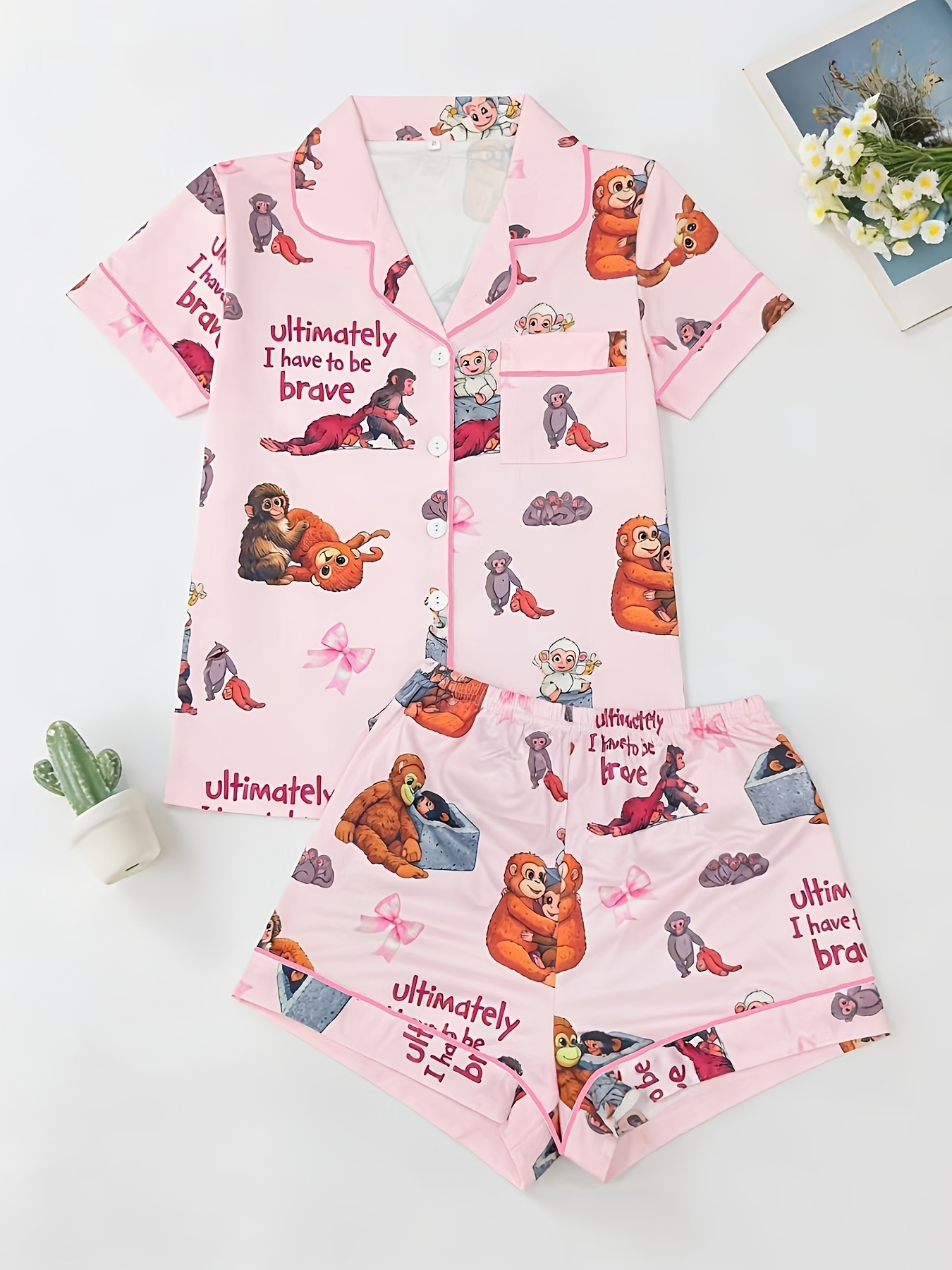 monkey pajamas sold on Temu United States