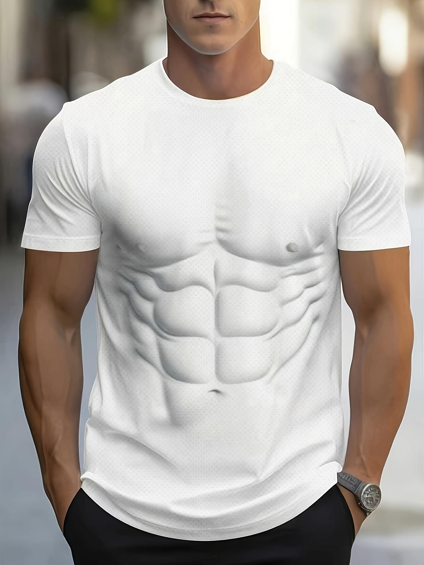 men shirts muscle fit sold on Temu United States
